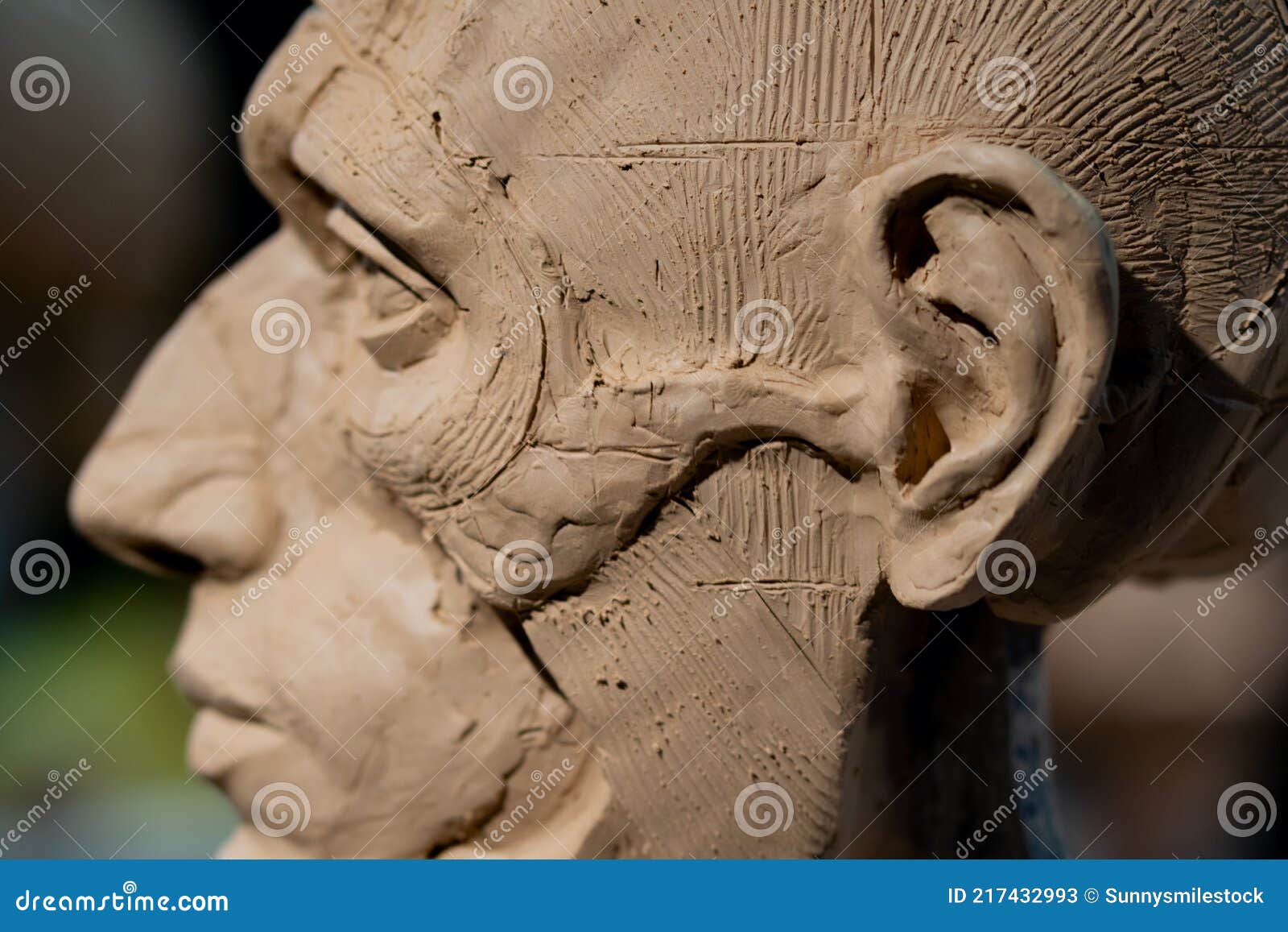 The Process of Creating Ecorche. the Sculptor is Working Stock Image ...