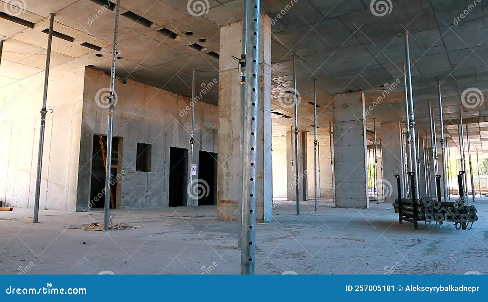 The Process of Creating a Floor. Formwork Flooring. Interior of a ...