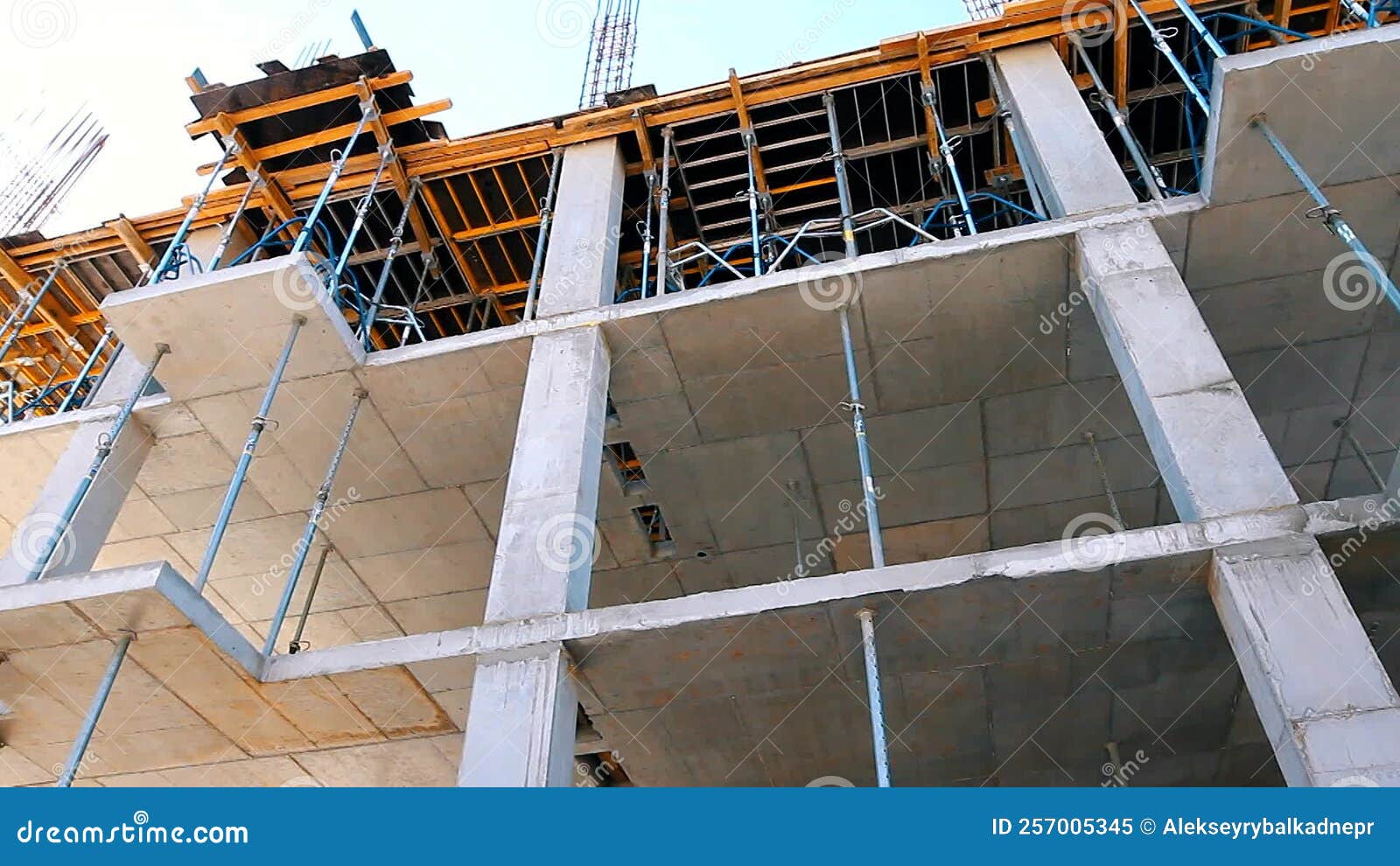 The Process of Creating a Floor. Formwork Flooring. Interior of a ...