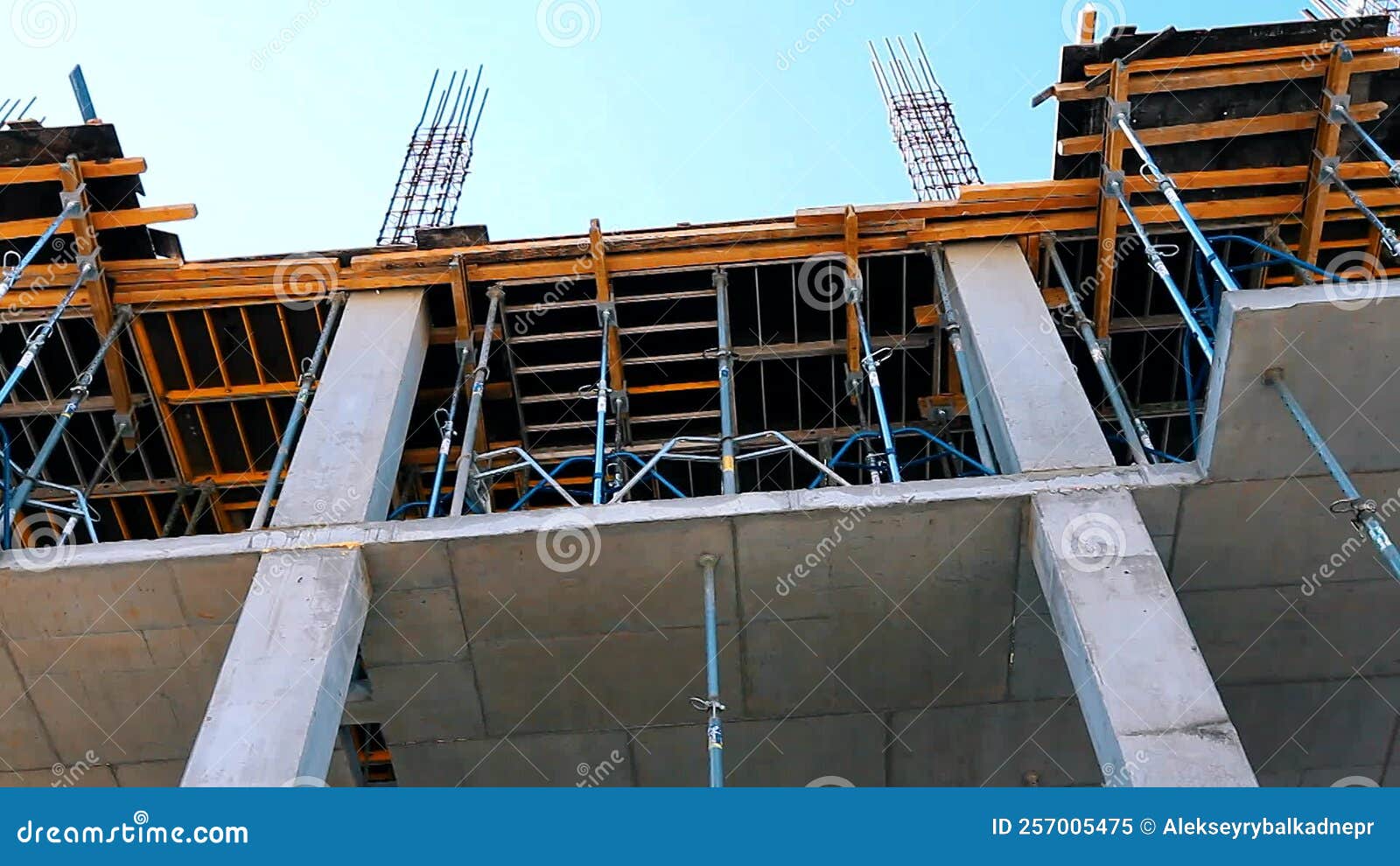 The Process of Creating a Floor. Formwork Flooring. Interior of a ...