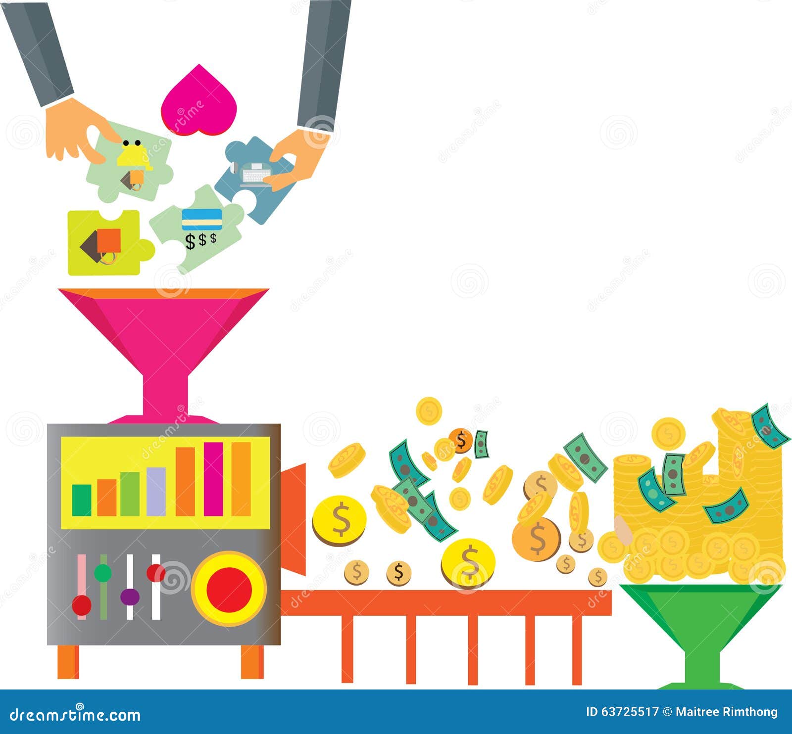 Process of Creating. Good Idea is To Make Money and Get Rich. Stock ...