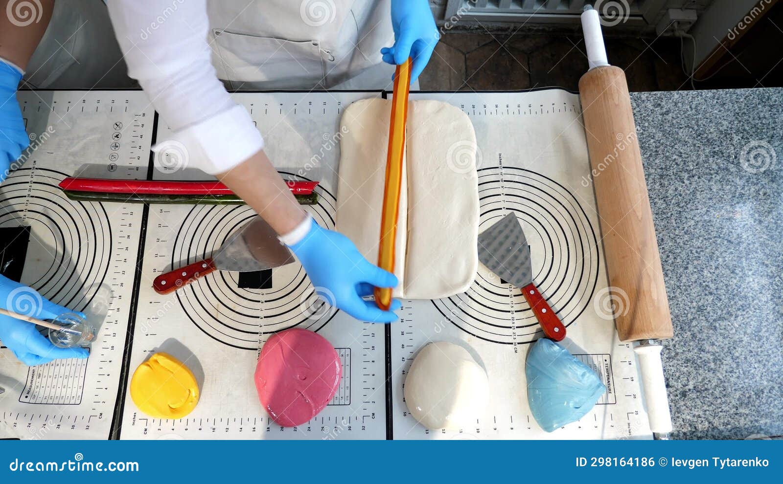 The Process of Creating Handmade Candies and Lollipops in a Pastry Shop ...