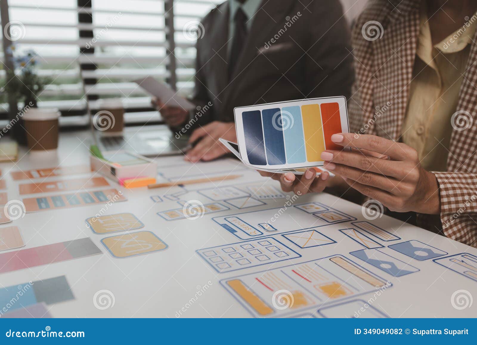 Process of Creating an Interface for a Mobile App, User Interface and Experience Concept, Ux, Ui ...