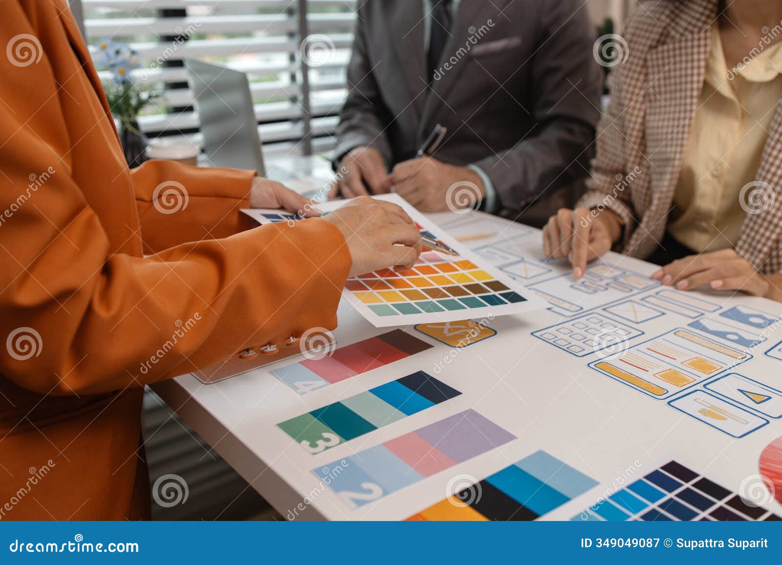 Process Of Creating An Interface For A Mobile App User Interface And Experience Concept Ux Ui