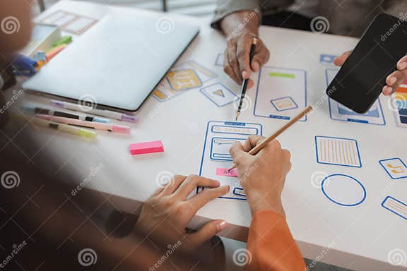 Process Of Creating An Interface For A Mobile App User Interface And