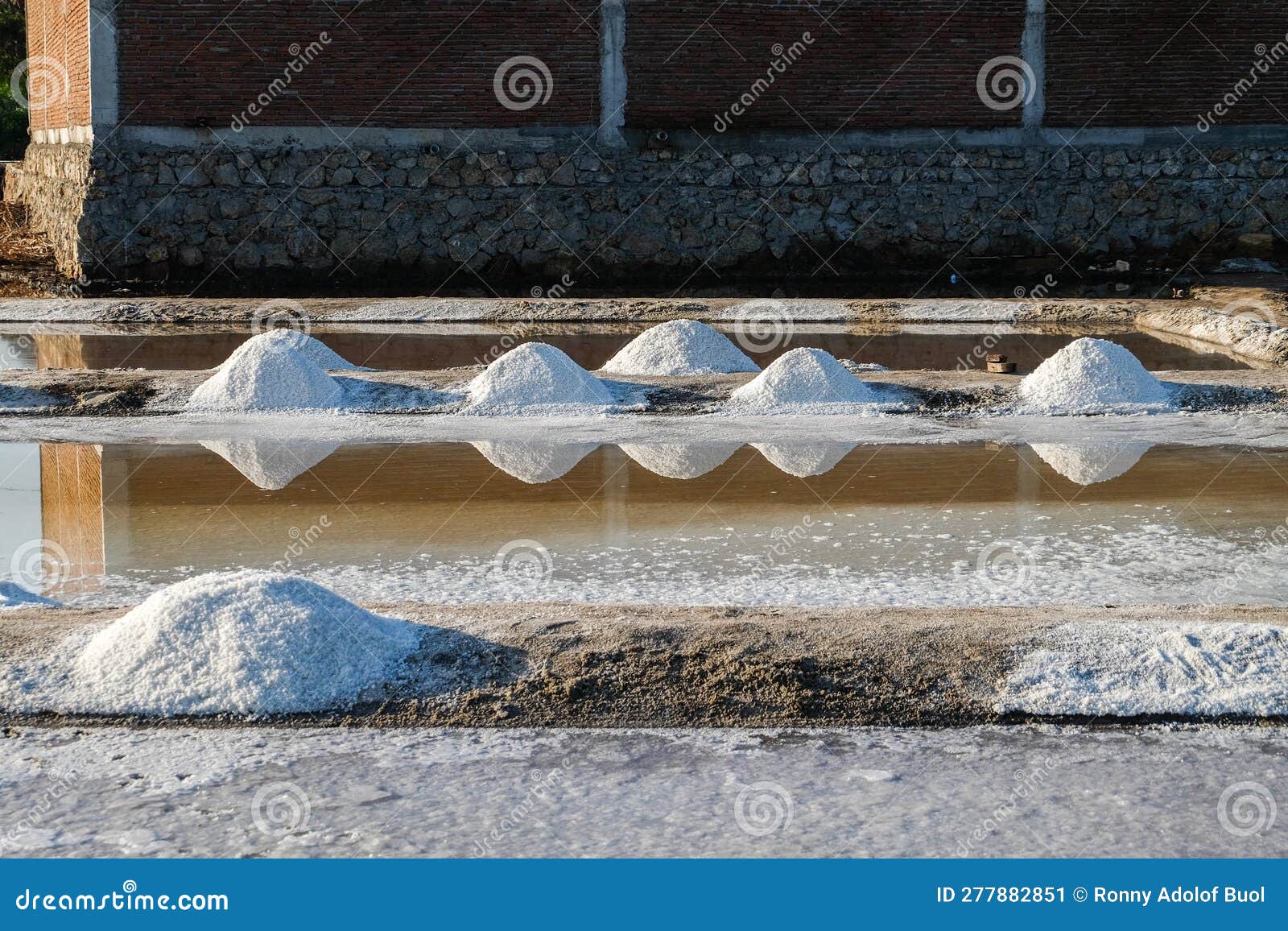 The Process of Crystallization of Sea Water into Salt in the ...