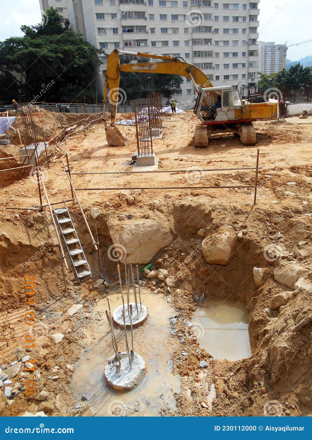 Piling Driven Machine Editorial Image | CartoonDealer.com #74673088