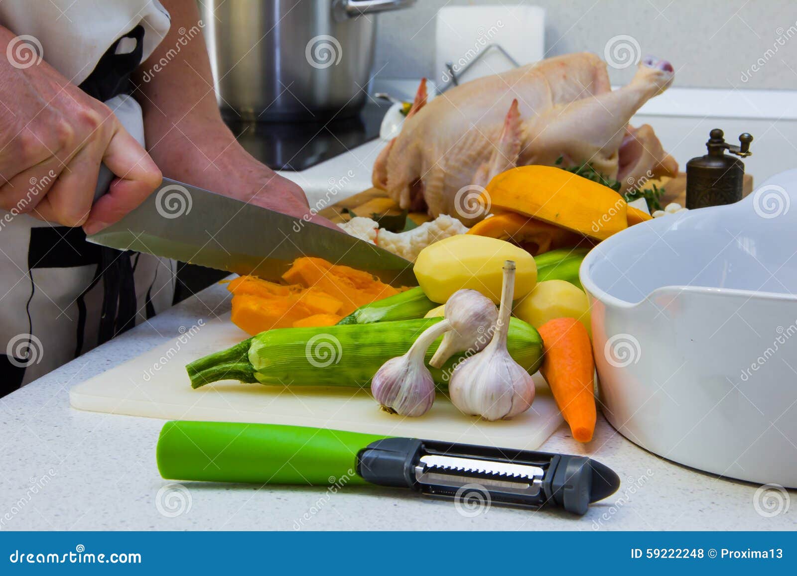 Process of Cutting Vegetables Stock Photo - Image of food, ingredient ...