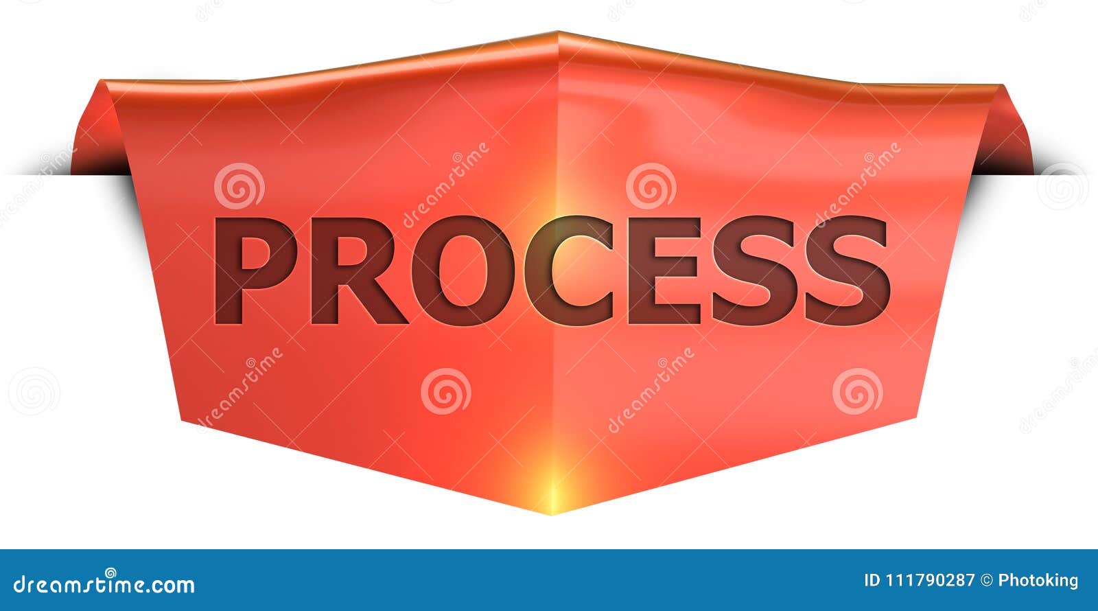 Banner process stock illustration. Illustration of diagram - 111790287