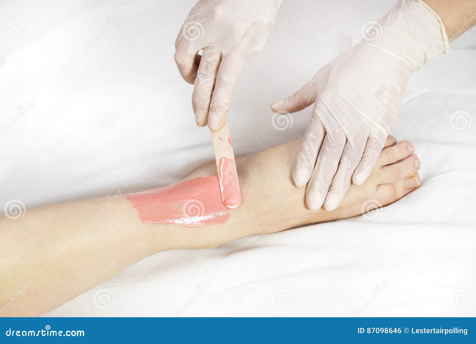 Process Depilation Female Legs and Hands Stock Photo - Image of ...