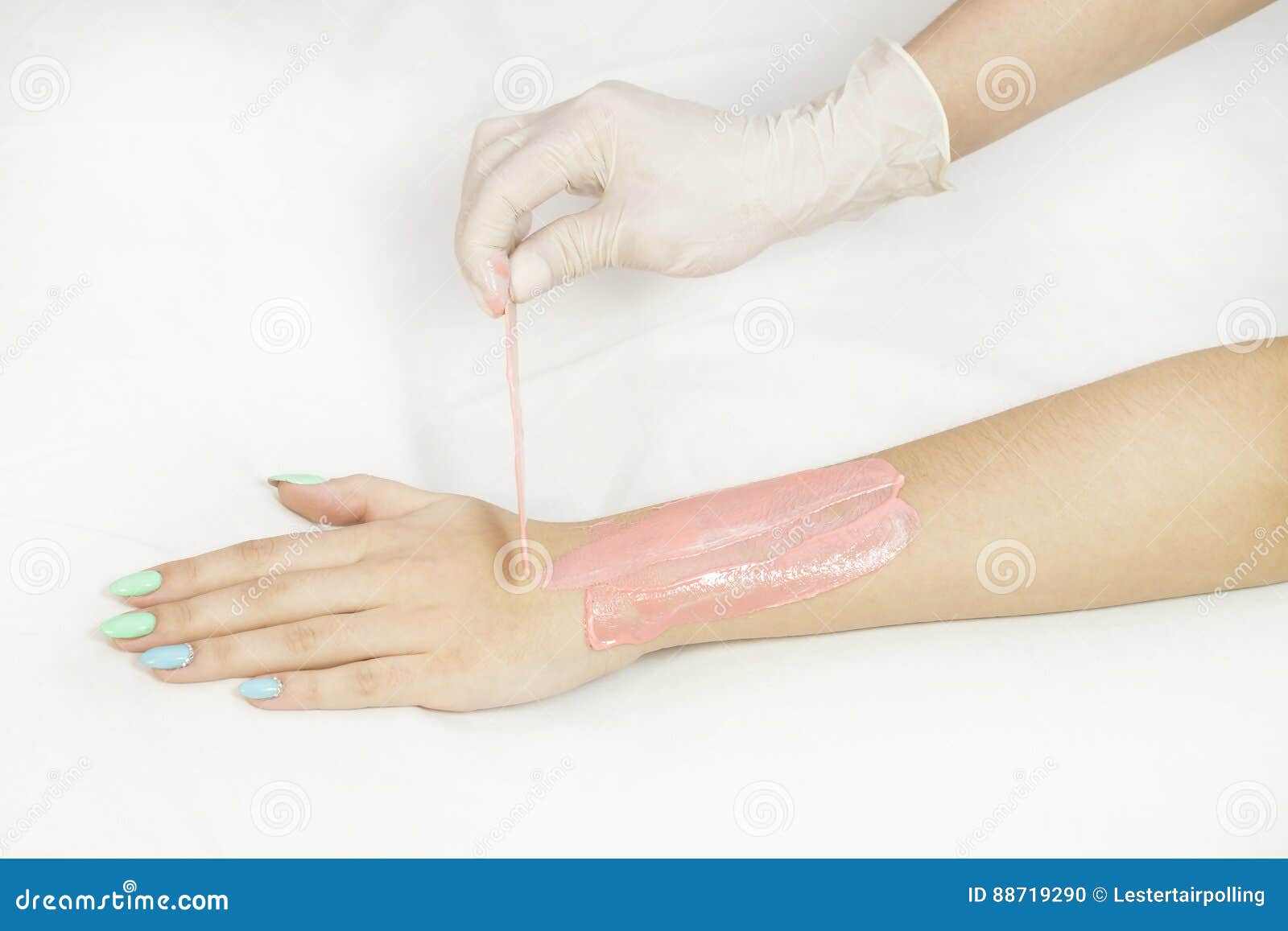 Process Depilation Female Legs and Hands Stock Photo - Image of legs ...