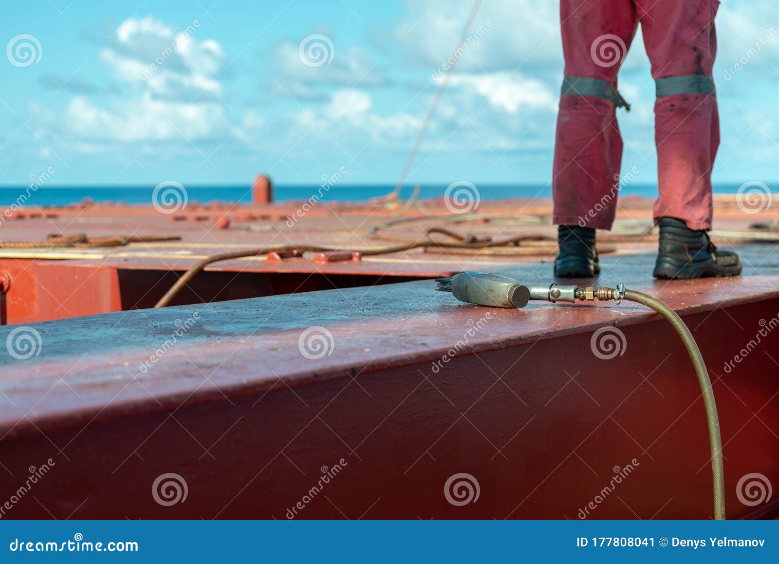 Process of Derusting, Paint and Rust Removal by Pneumatic Chisel from ...