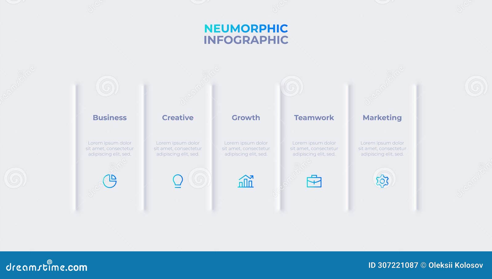 Process Description with 5 Steps, Options, Parts or Processes Separated ...