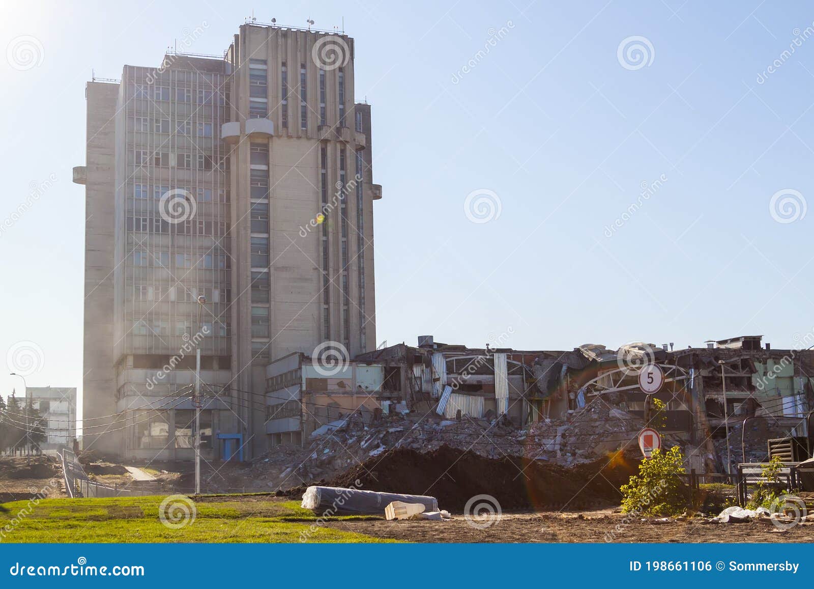 Process of Destruction of the Building Due To Dilapidation and Widening ...