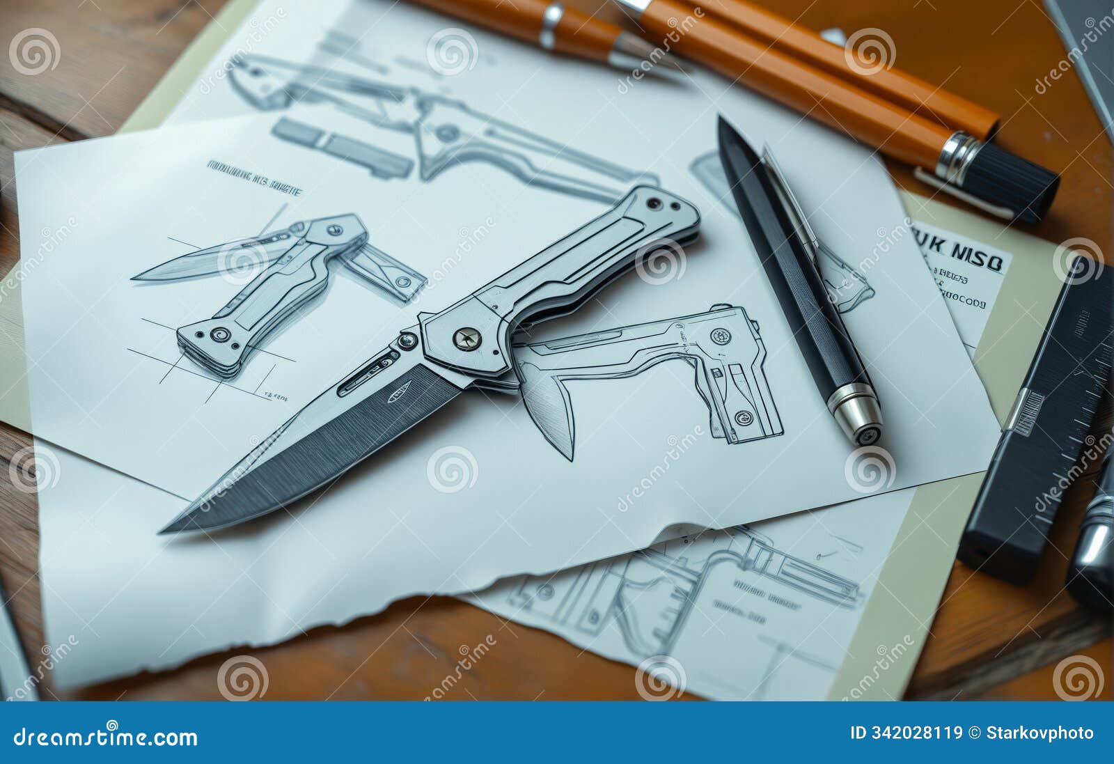 The Process of Developing a New Model of a Folding Knife. Industrial ...