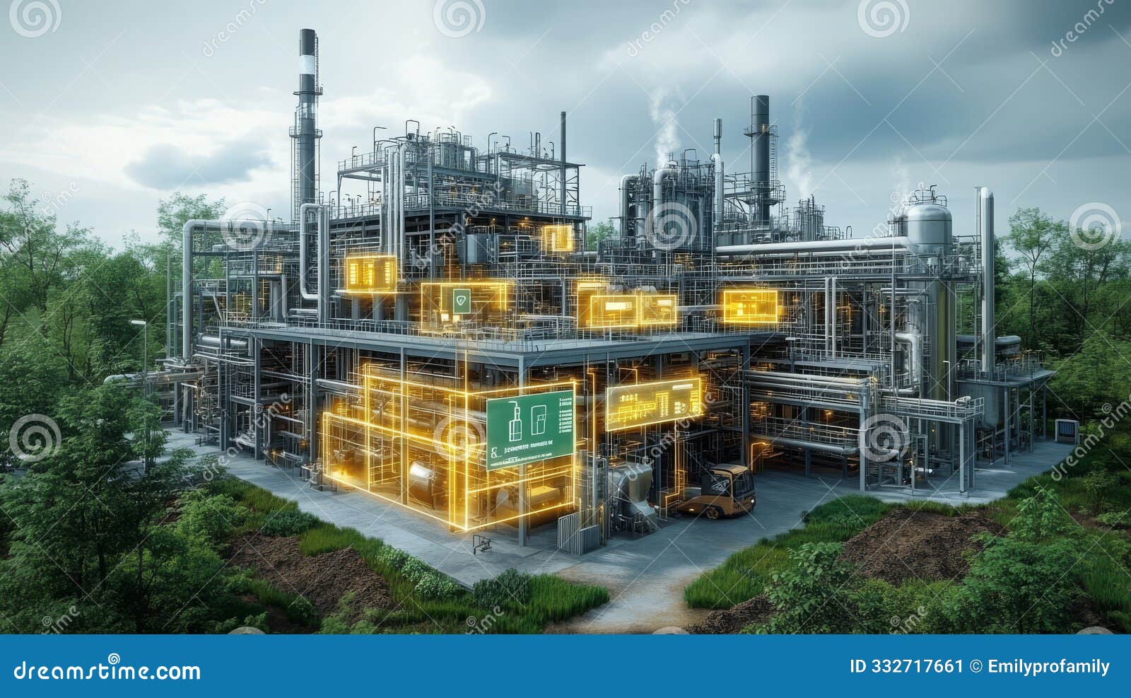Process Diagram of Bio-based Plastic Production at an Industrial ...