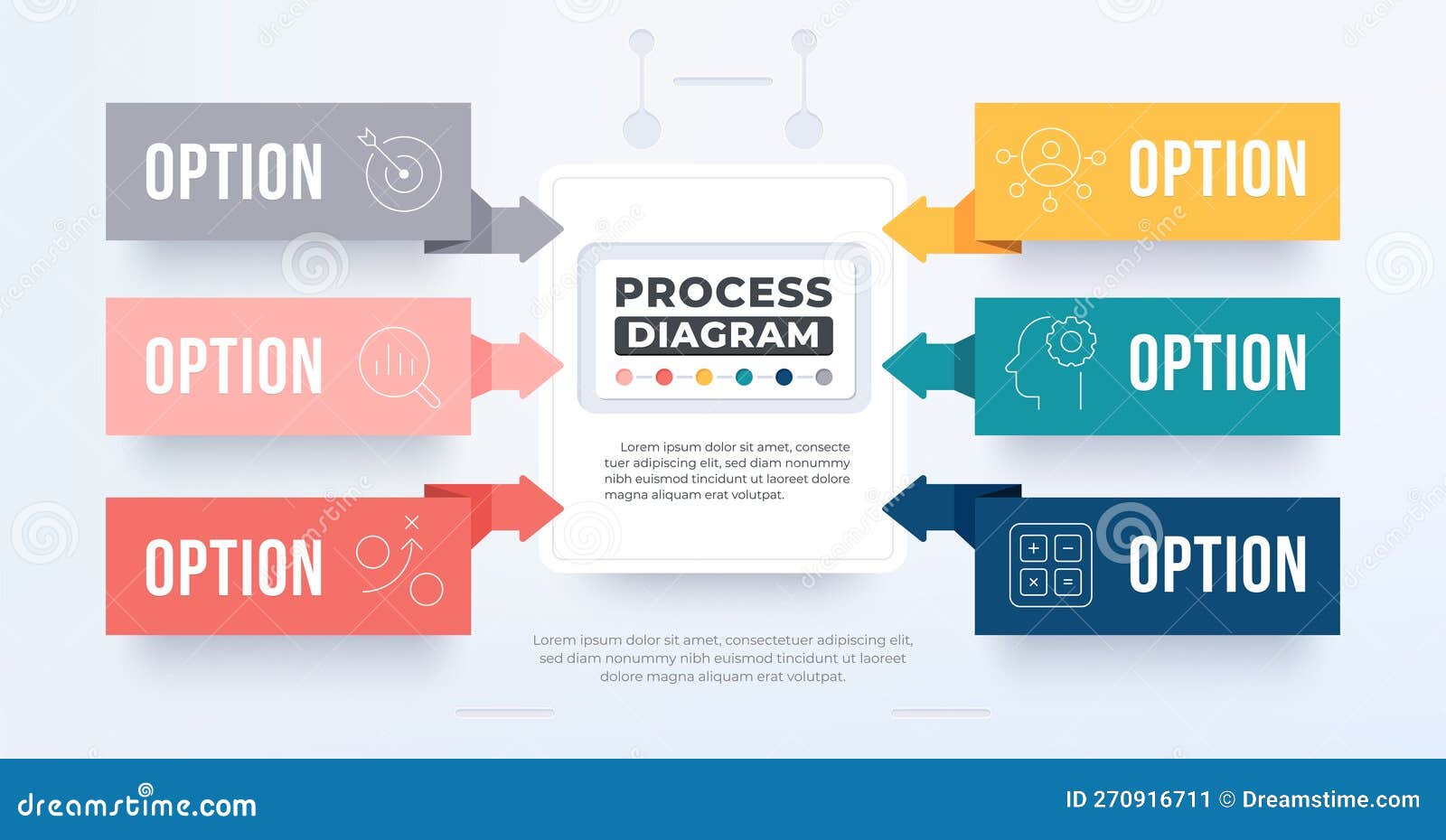 6 Process Diagram Infographic Template Point To Center Stock Vector ... 6 Process Diagram Infographic Template Point To Center Stock Vector ...