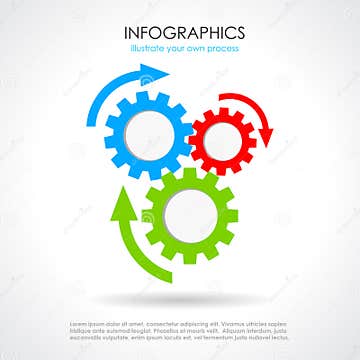 Process diagram stock vector. Illustration of circular - 33305811