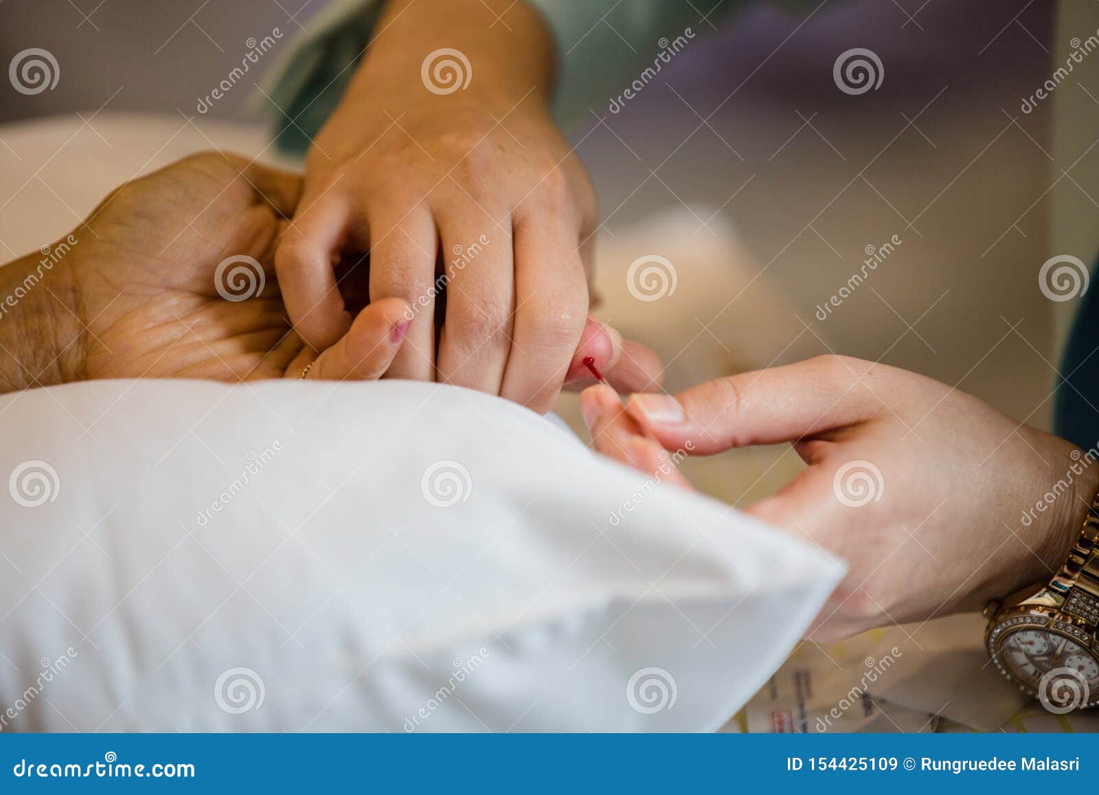 Process of Drawing Blood from a Finger Stock Image - Image of chemistry ...