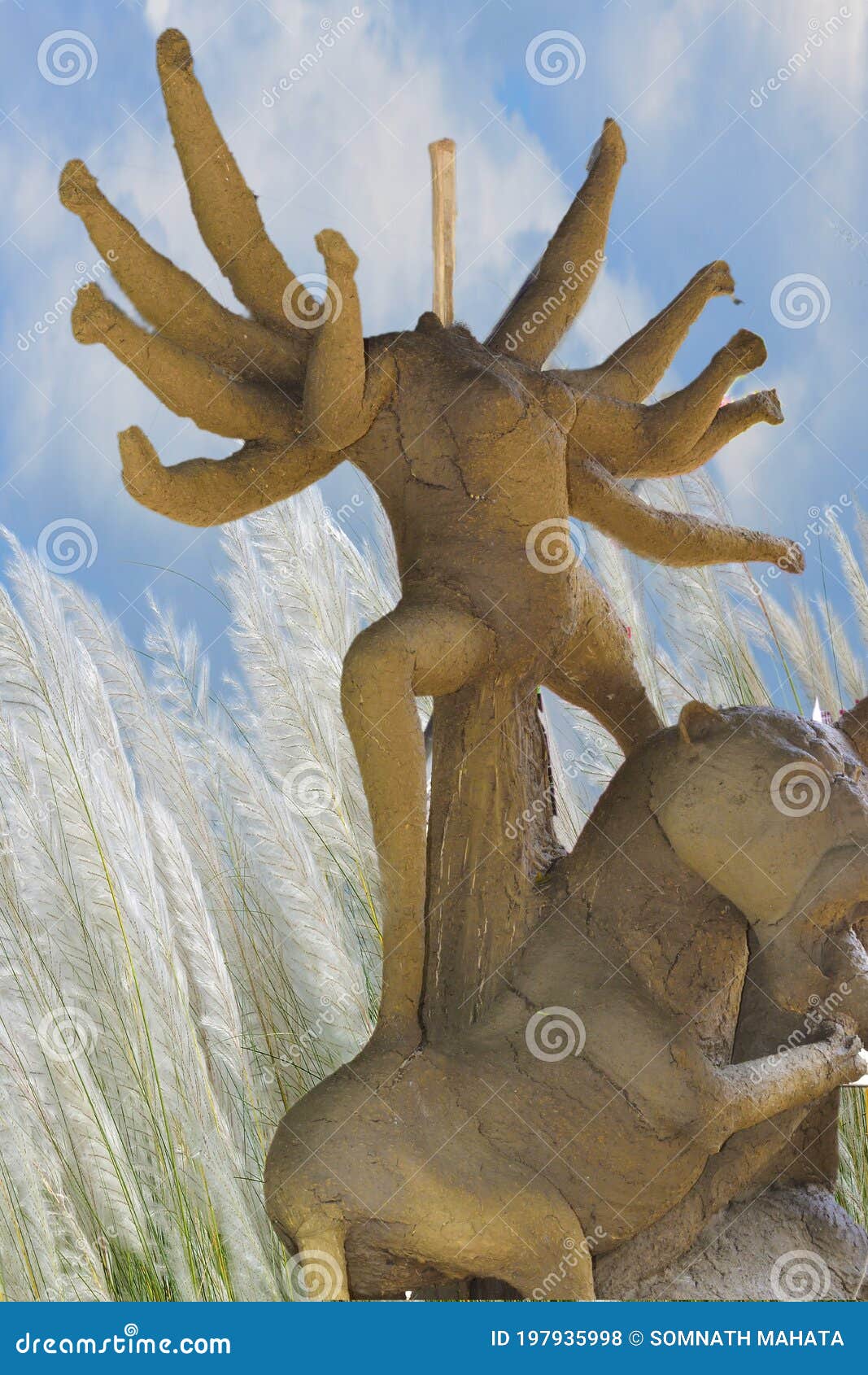 Process Of Durga Puja Durga Idol And Other Idols Making With Clay ...