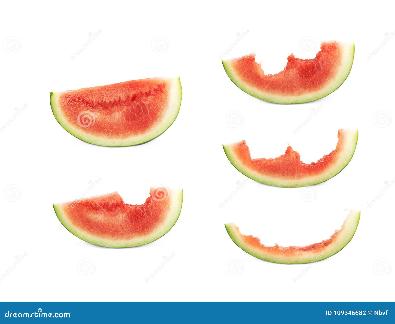 Process of Eating a Watermelon Stock Photo - Image of summer, piece ...