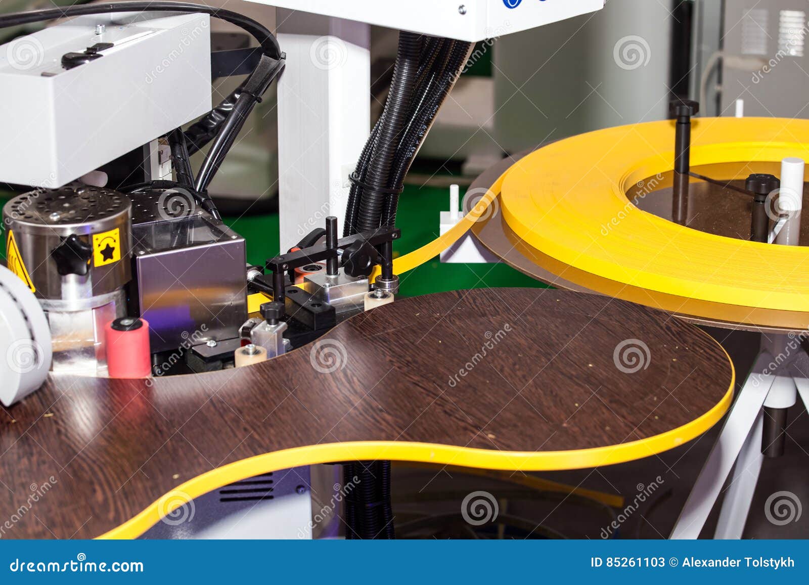 Process of Edging and Panel Materials Stock Image - Image of panel ...