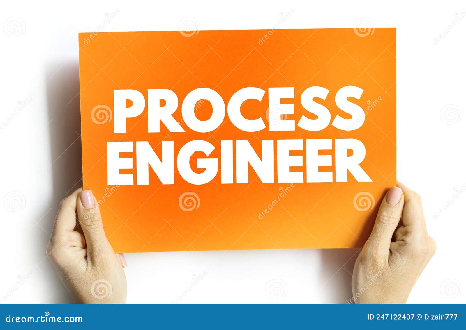 Process Engineer Text Quote on Card, Concept Background Stock Image ...