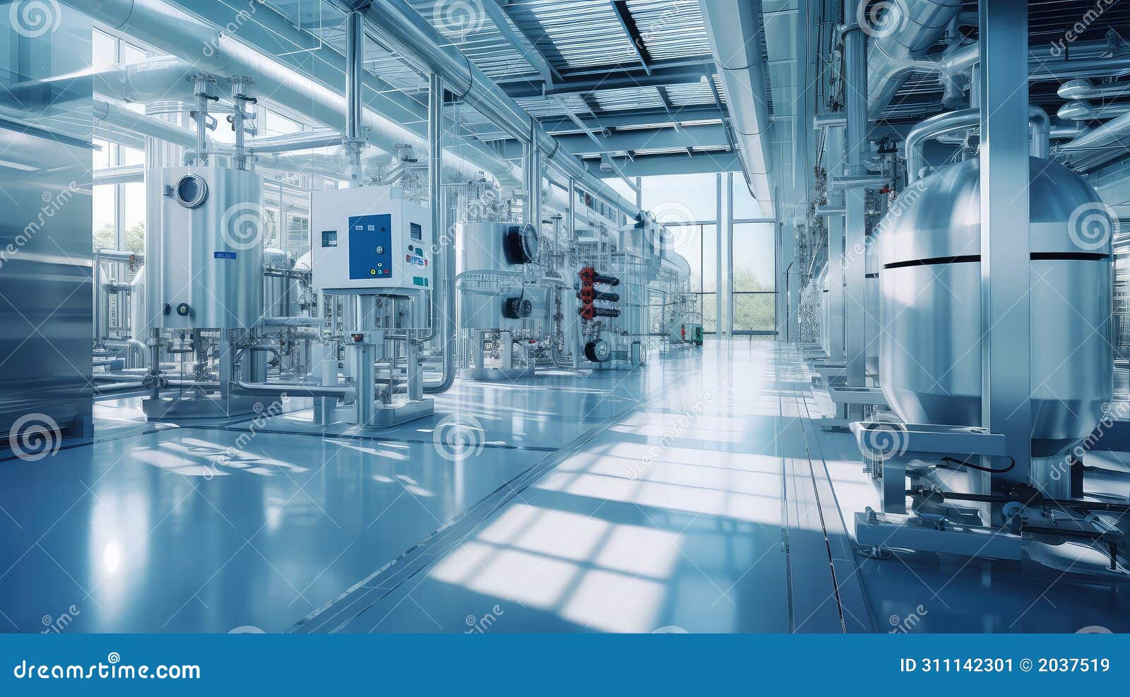Process Engineering Pharmaceutical Plant Stock Illustration ...