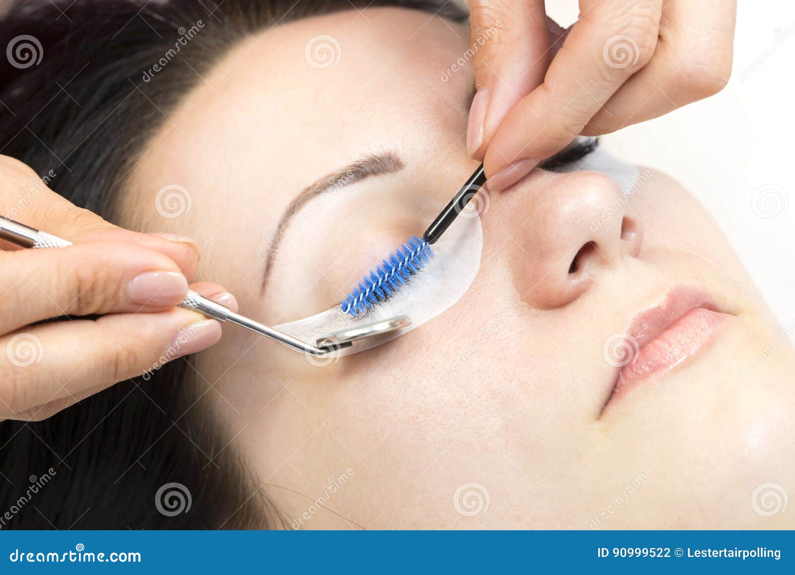 The Process of Eyelash Extensions Stock Photo - Image of clean, clinic ...