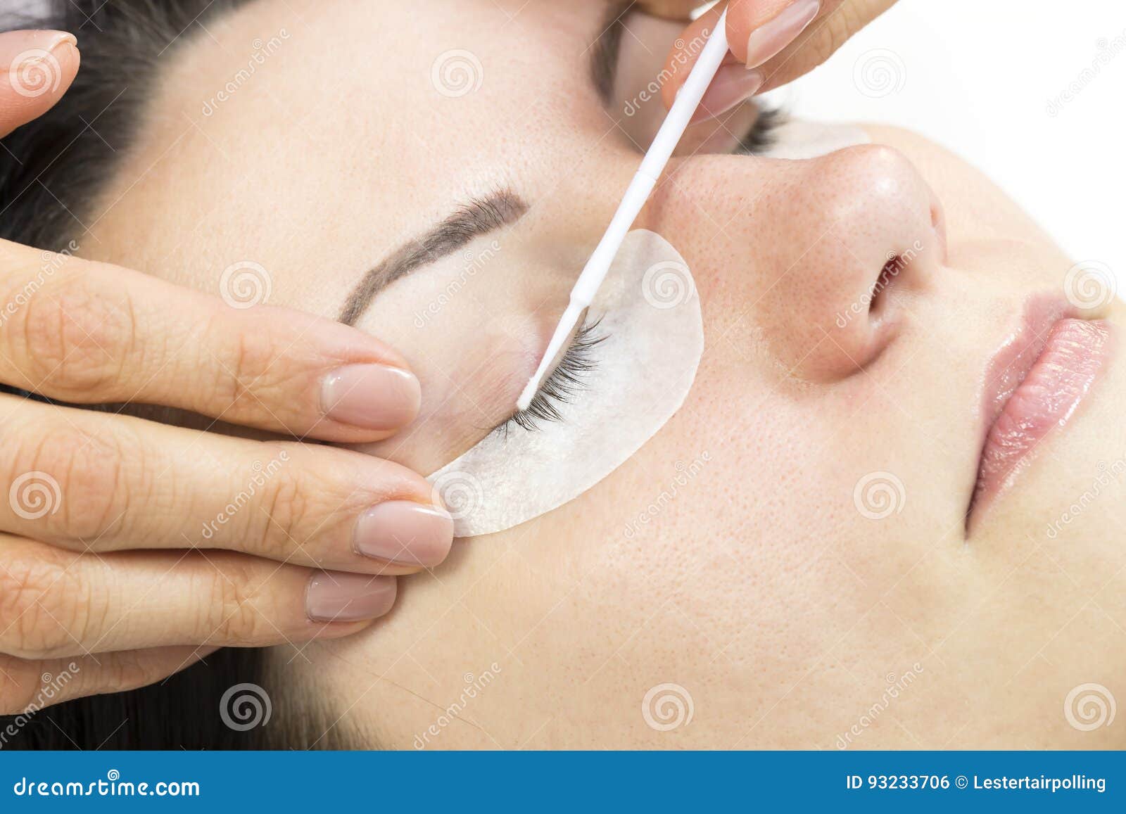 The Process of Eyelash Extensions Stock Photo - Image of eyelash, false ...
