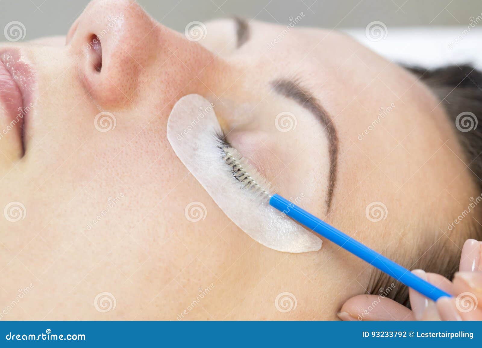 The Process of Eyelash Extensions Stock Photo - Image of clinic ...