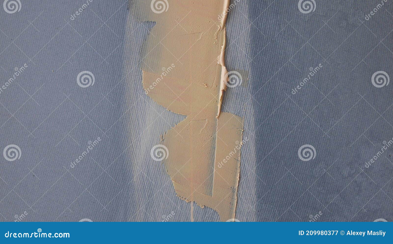 The Process of Filling with Putty and Glue the Joints of the Playing ...