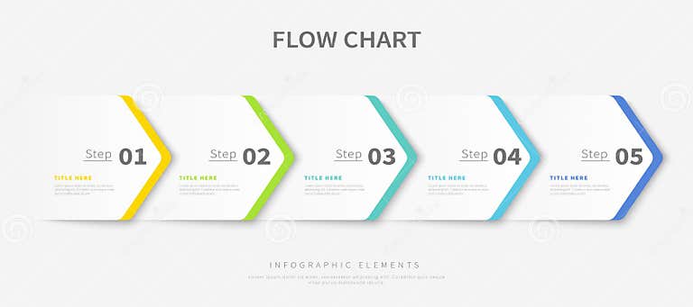 Process Flow Chart Infographic Stock Vector - Illustration of diagram ...