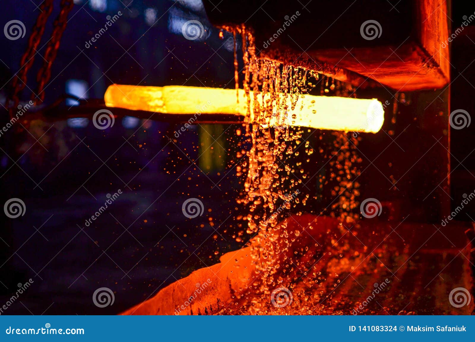 The Process of Forging Metal in the Production of Heavy Molded Metal ...