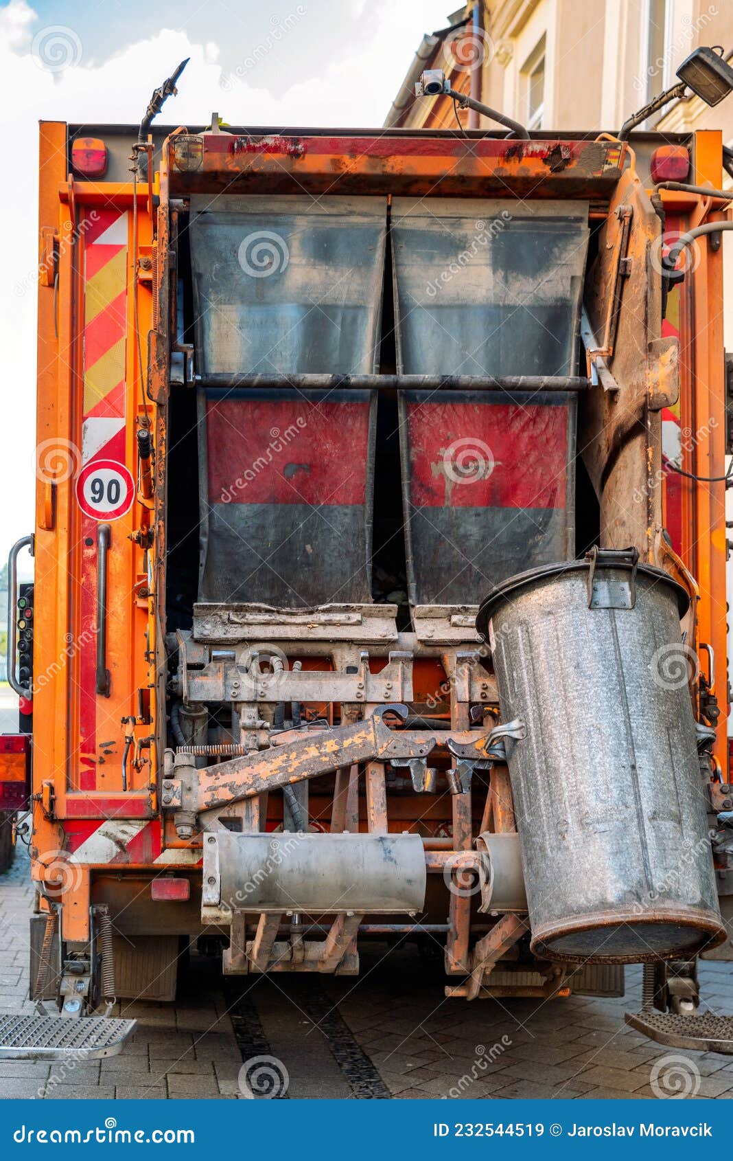 Process of Garbage Loading To the Garbage Truck Stock Image - Image of ...