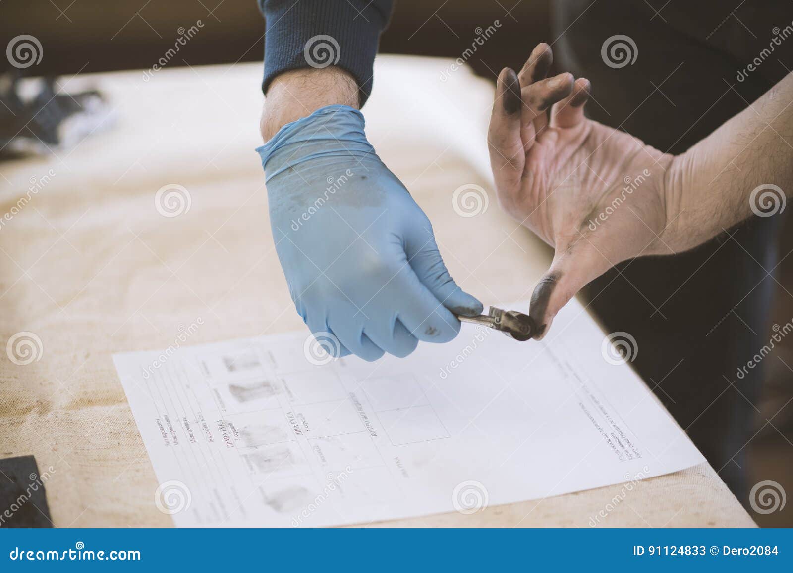 The Process of Getting Samples of Fingerprints Hands for Further Study ...