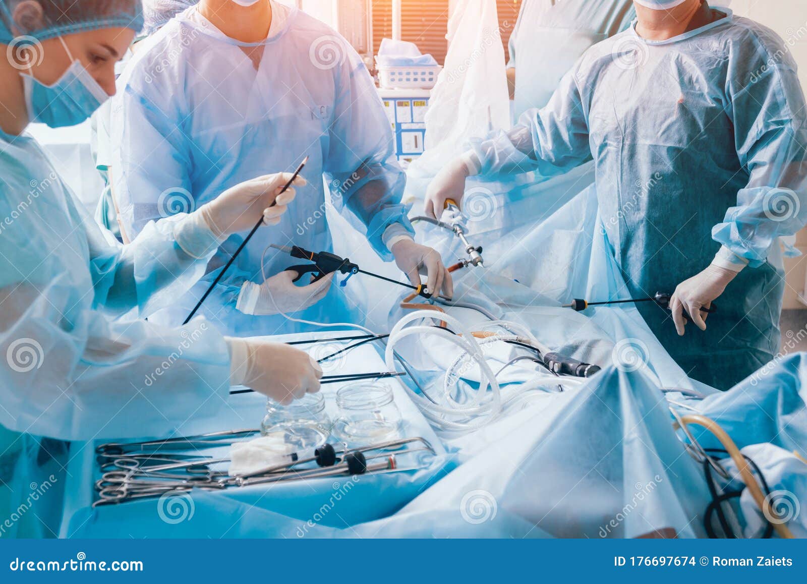 Process of Gynecological Surgery Operation Using Laparoscopic Equipment ...