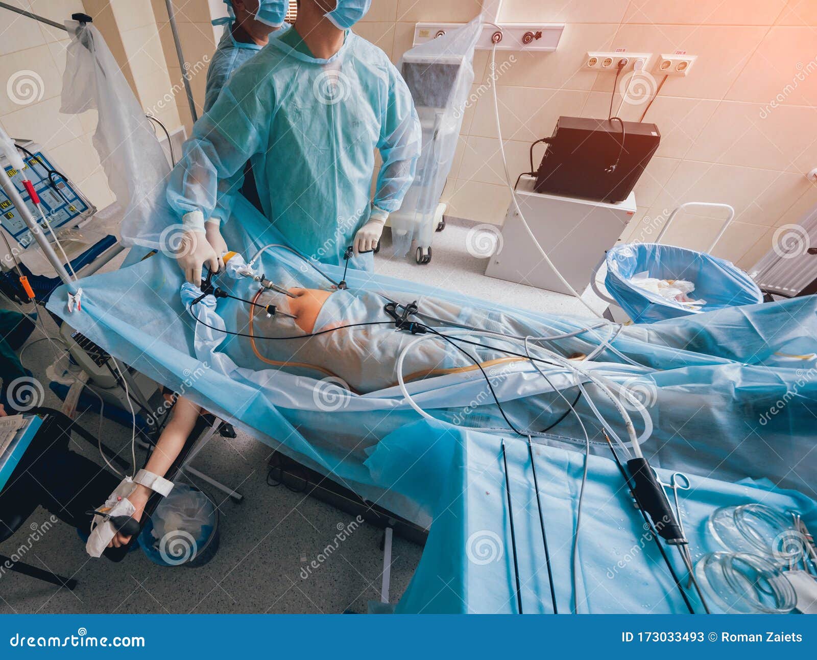 Process of Gynecological Surgery Operation Using Laparoscopic Equipment ...