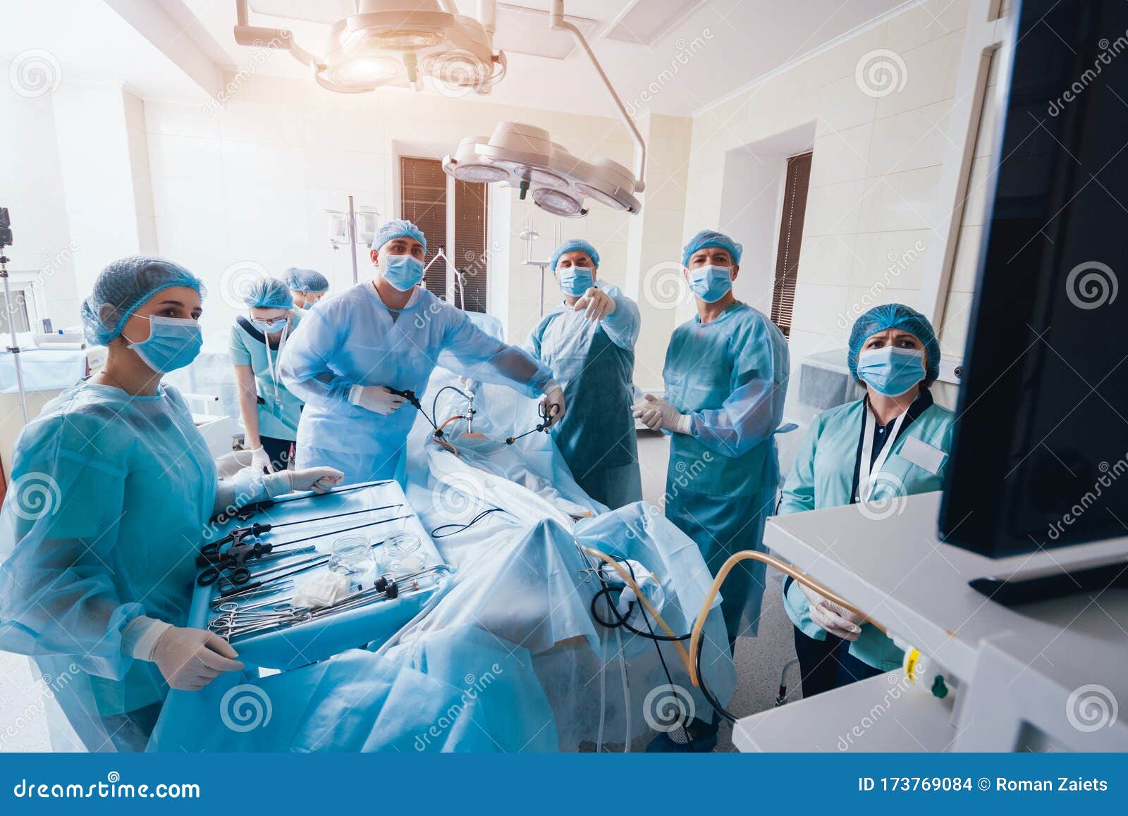 Process of Gynecological Surgery Operation Using Laparoscopic Equipment ...