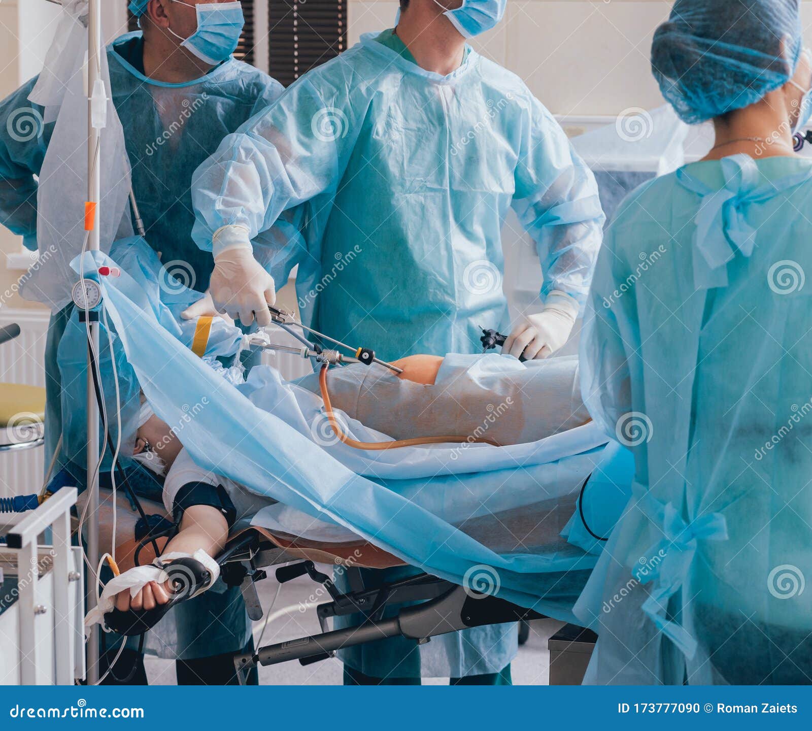 Process of Gynecological Surgery Operation Using Laparoscopic Equipment ...