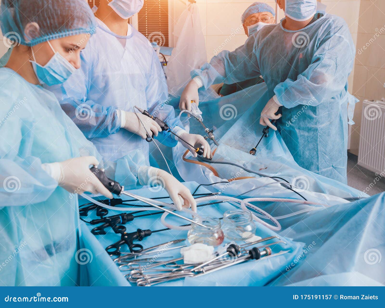 Process of Gynecological Surgery Operation Using Laparoscopic Equipment ...