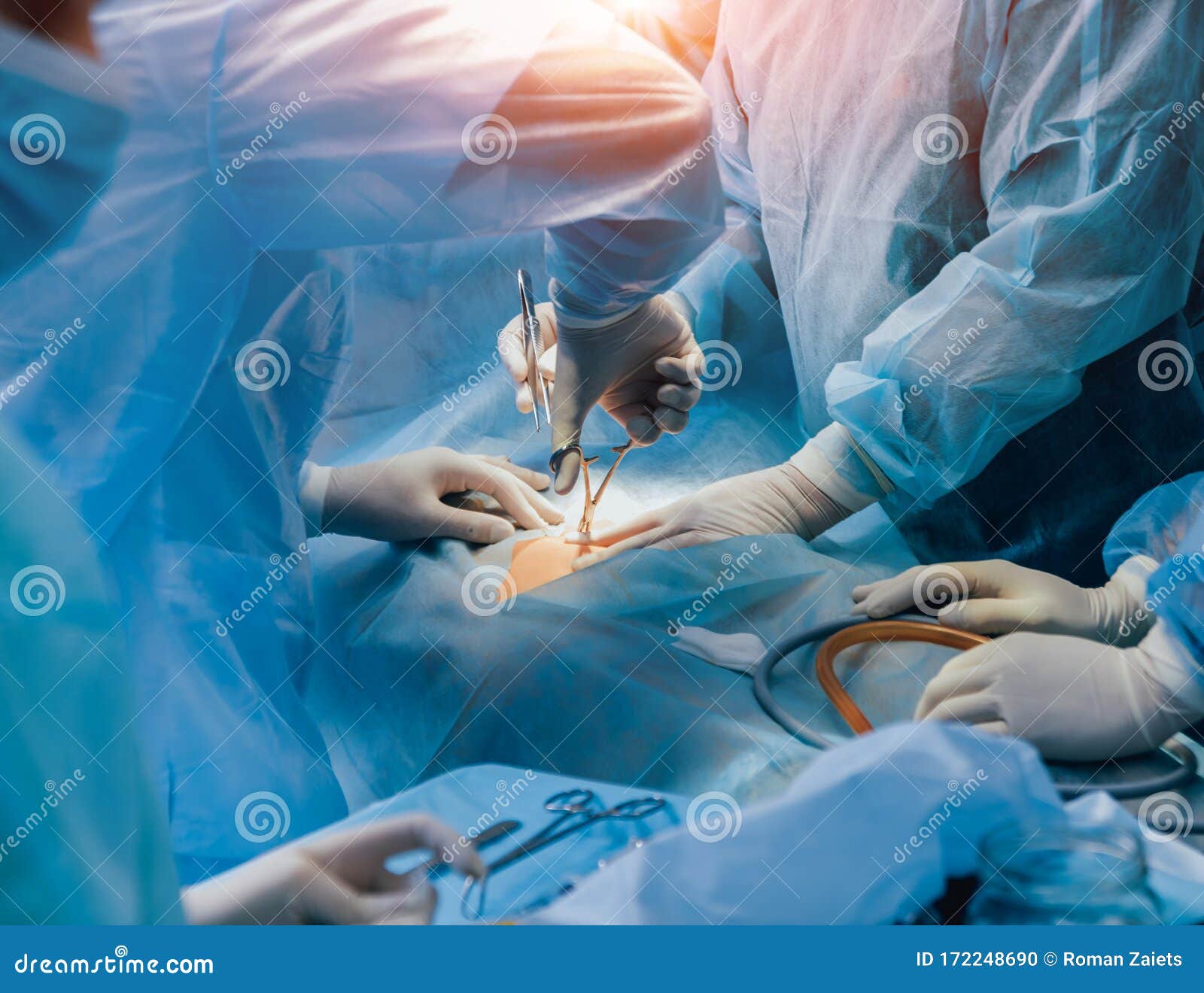 Process of Gynecological Surgery Operation Using Laparoscopic Equipment ...