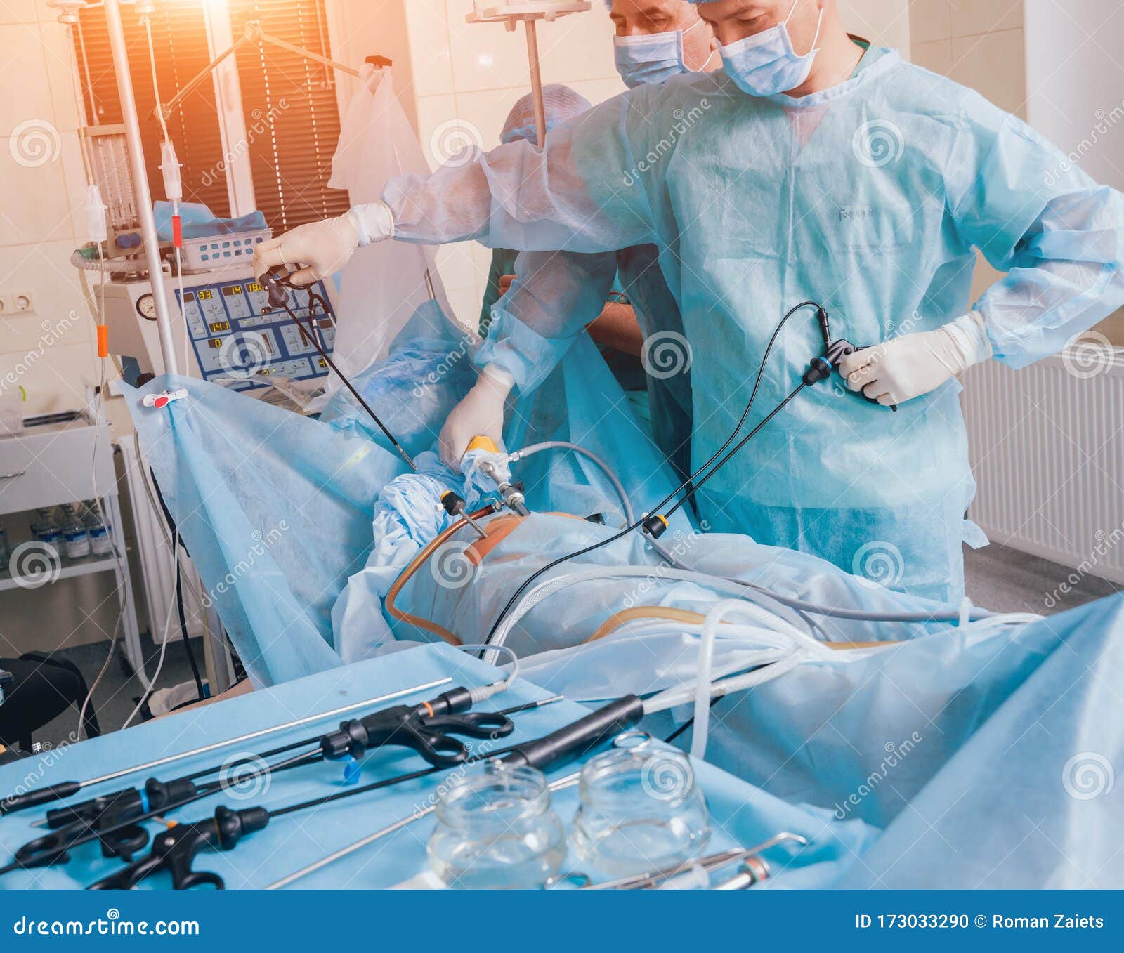 Process of Gynecological Surgery Operation Using Laparoscopic Equipment ...