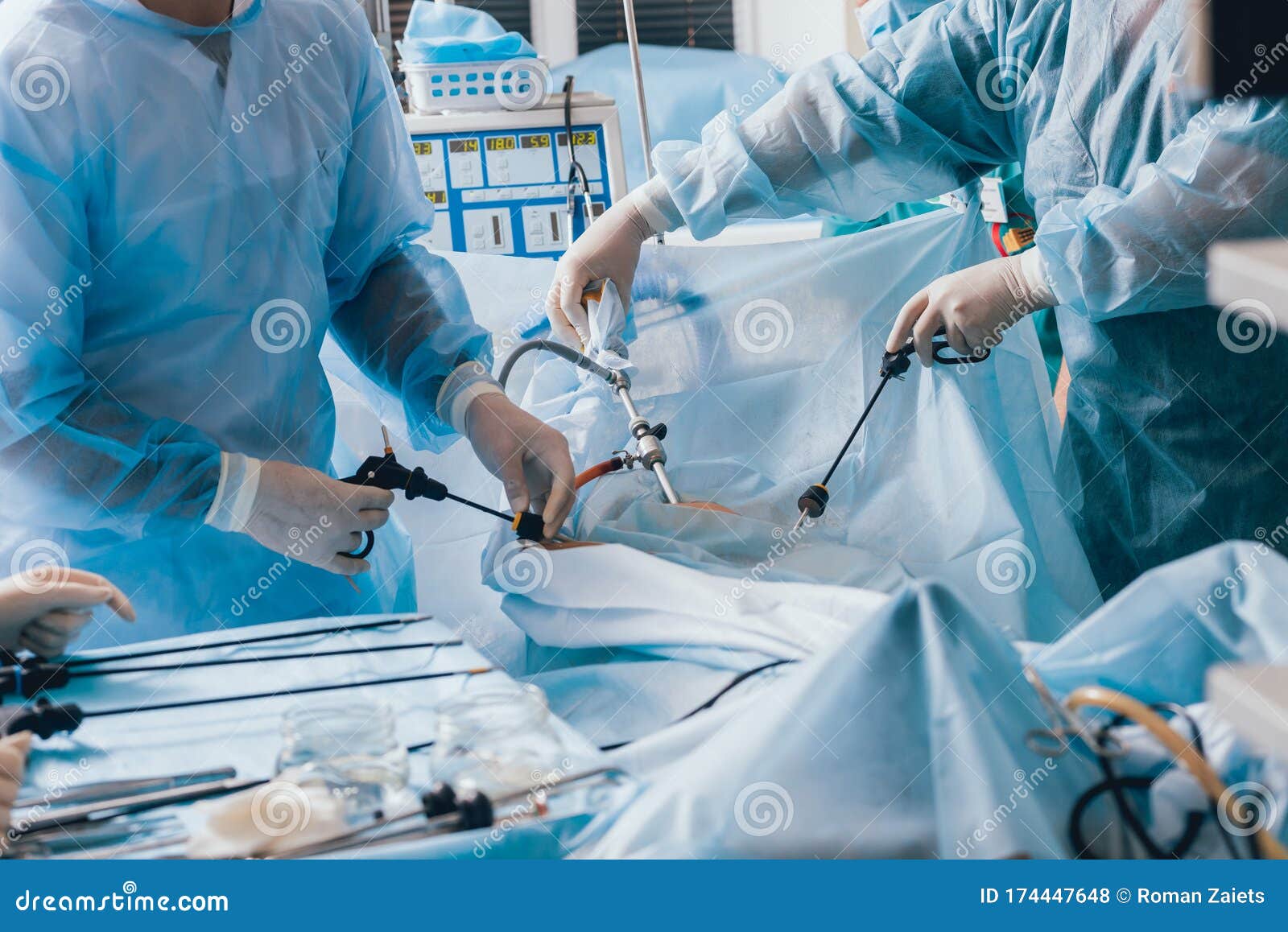 Process of Gynecological Surgery Operation Using Laparoscopic Equipment ...