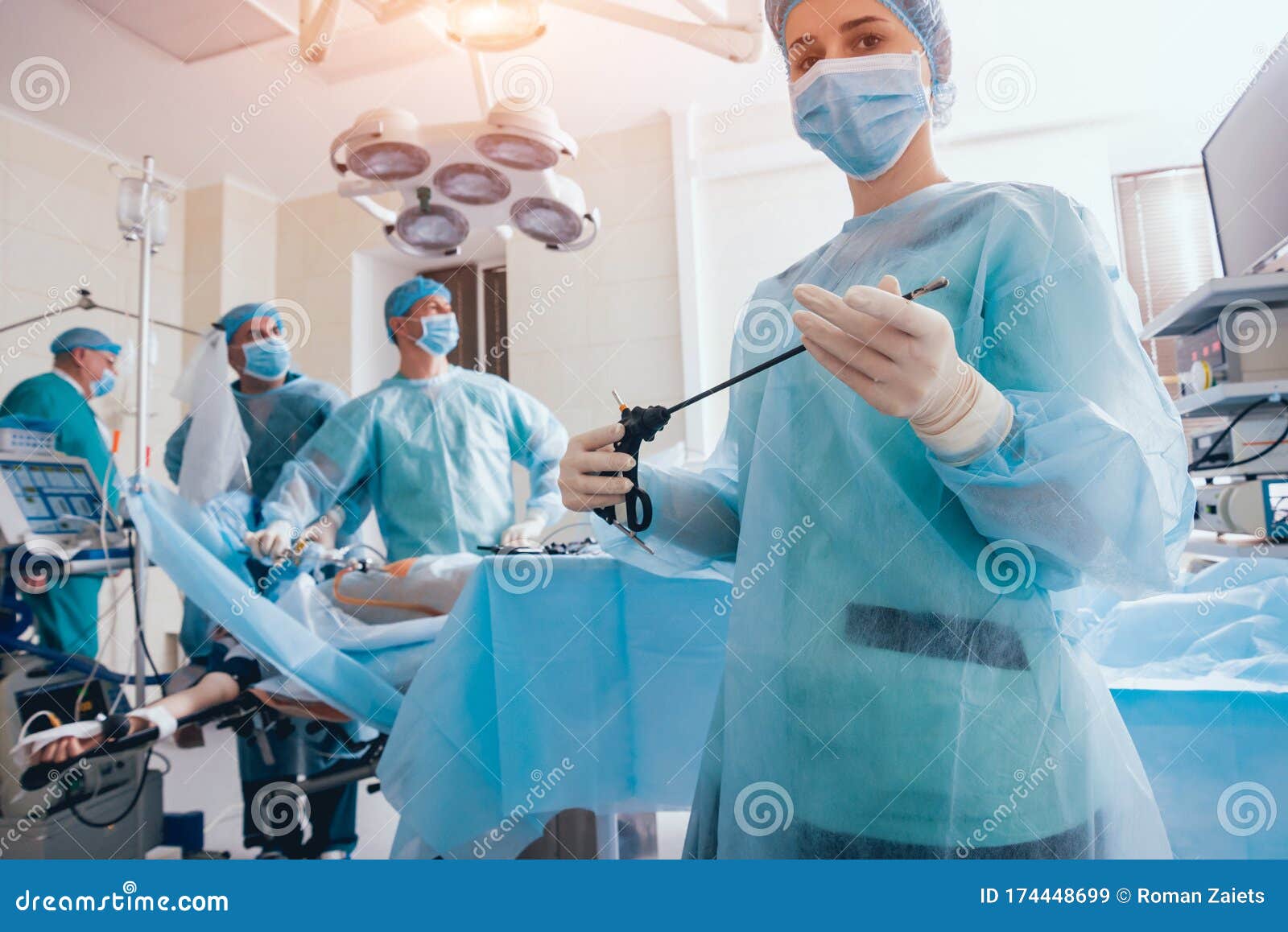 Process of Gynecological Surgery Operation Using Laparoscopic Equipment ...