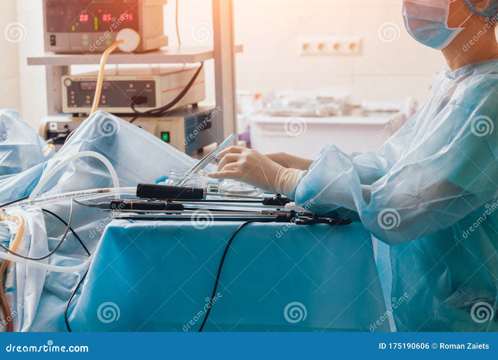 Process of Gynecological Surgery Operation Using Laparoscopic Equipment ...