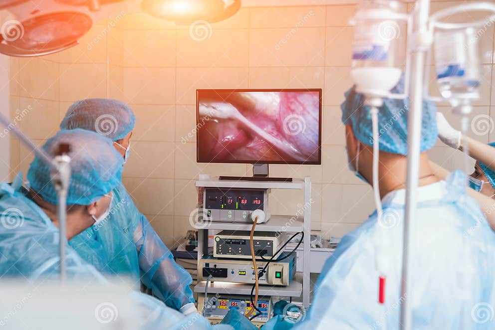 Process of Gynecological Surgery Operation Using Laparoscopic Equipment ...