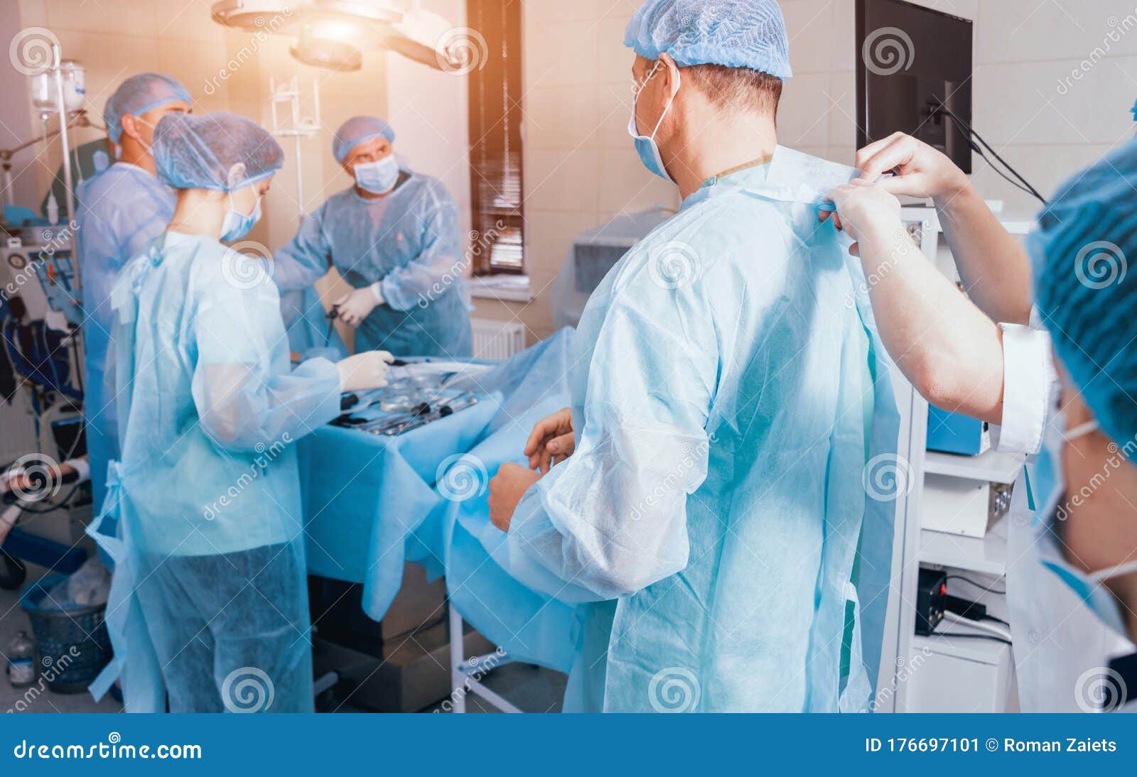 Process of Gynecological Surgery Operation Using Laparoscopic Equipment ...