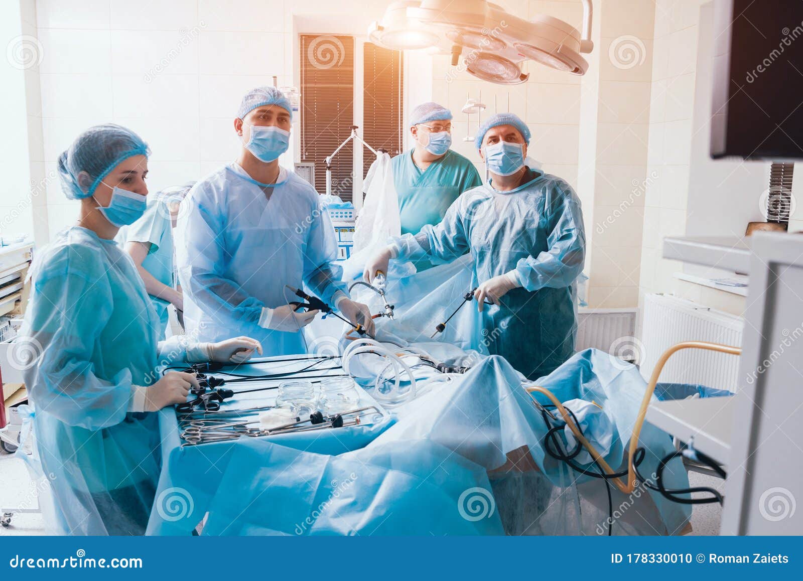 Process of Gynecological Surgery Operation Using Laparoscopic Equipment ...