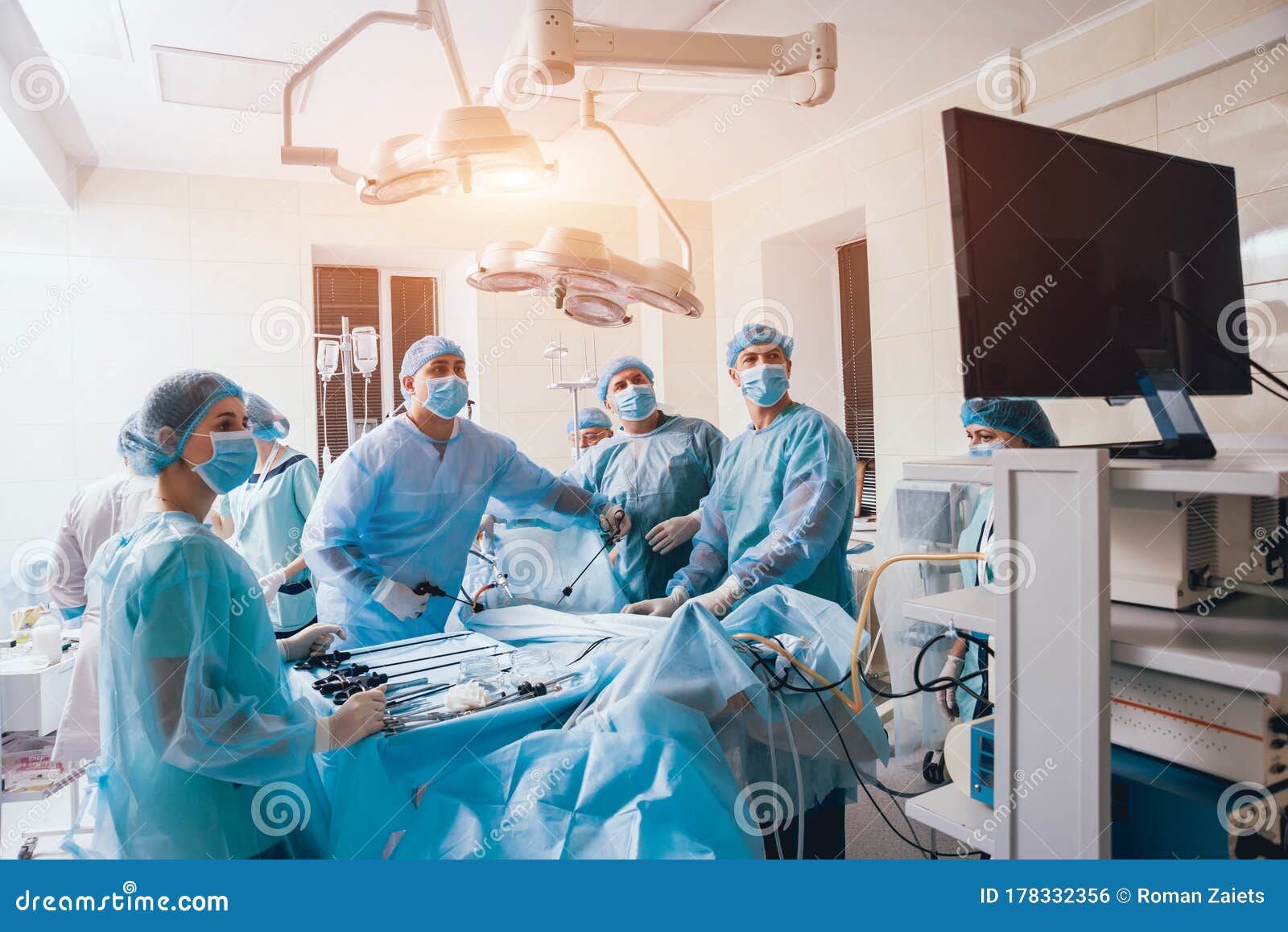 Process of Gynecological Surgery Operation Using Laparoscopic Equipment ...